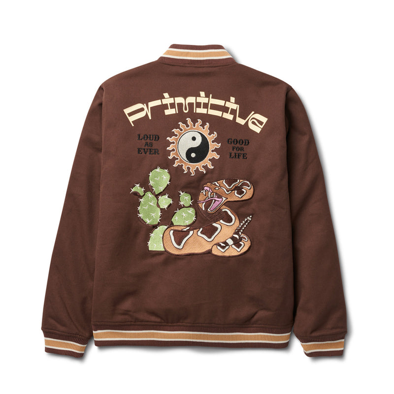 BADLANDS VARSITY JACKET– Primitive Skateboarding BADLANDS VARSITY JACKET– Primitive Skateboarding